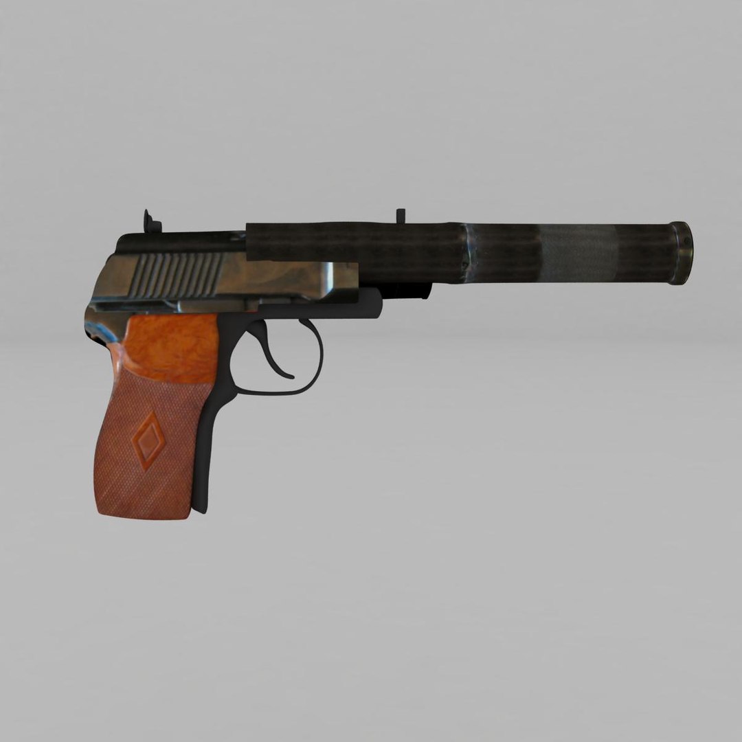 3d Model Pb 6p9 Silenced Pistol