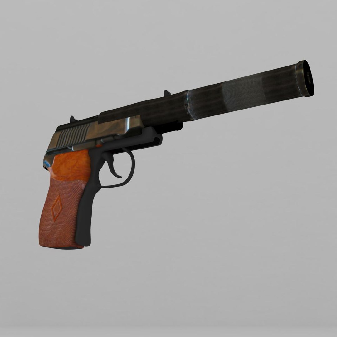 3d Model Pb 6p9 Silenced Pistol
