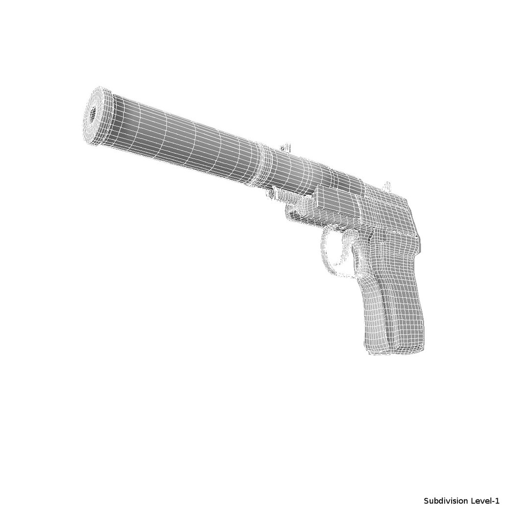 3d Model Pb 6p9 Silenced Pistol