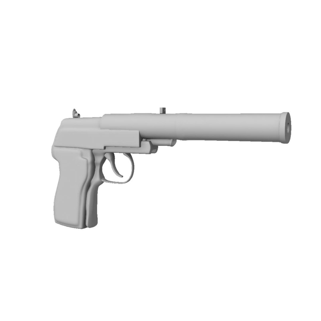 3d Model Pb 6p9 Silenced Pistol
