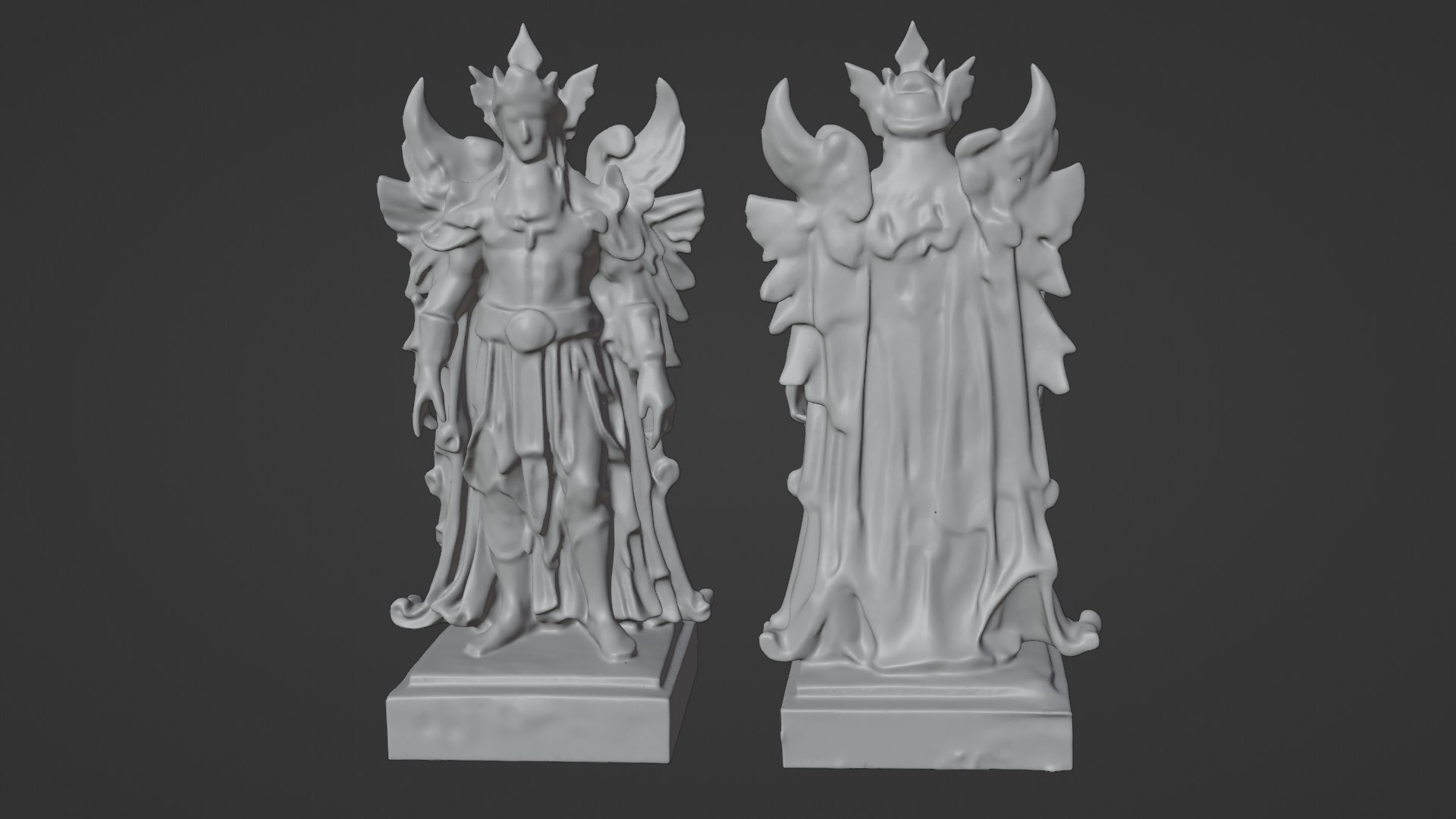 Ancient Guardian Statue 02 3D Model - TurboSquid 2349934