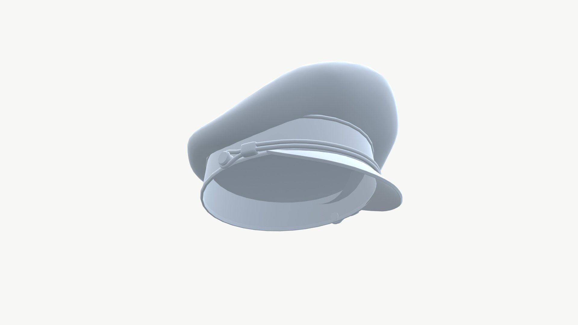 Officer Cap 3D Model - TurboSquid 2357852