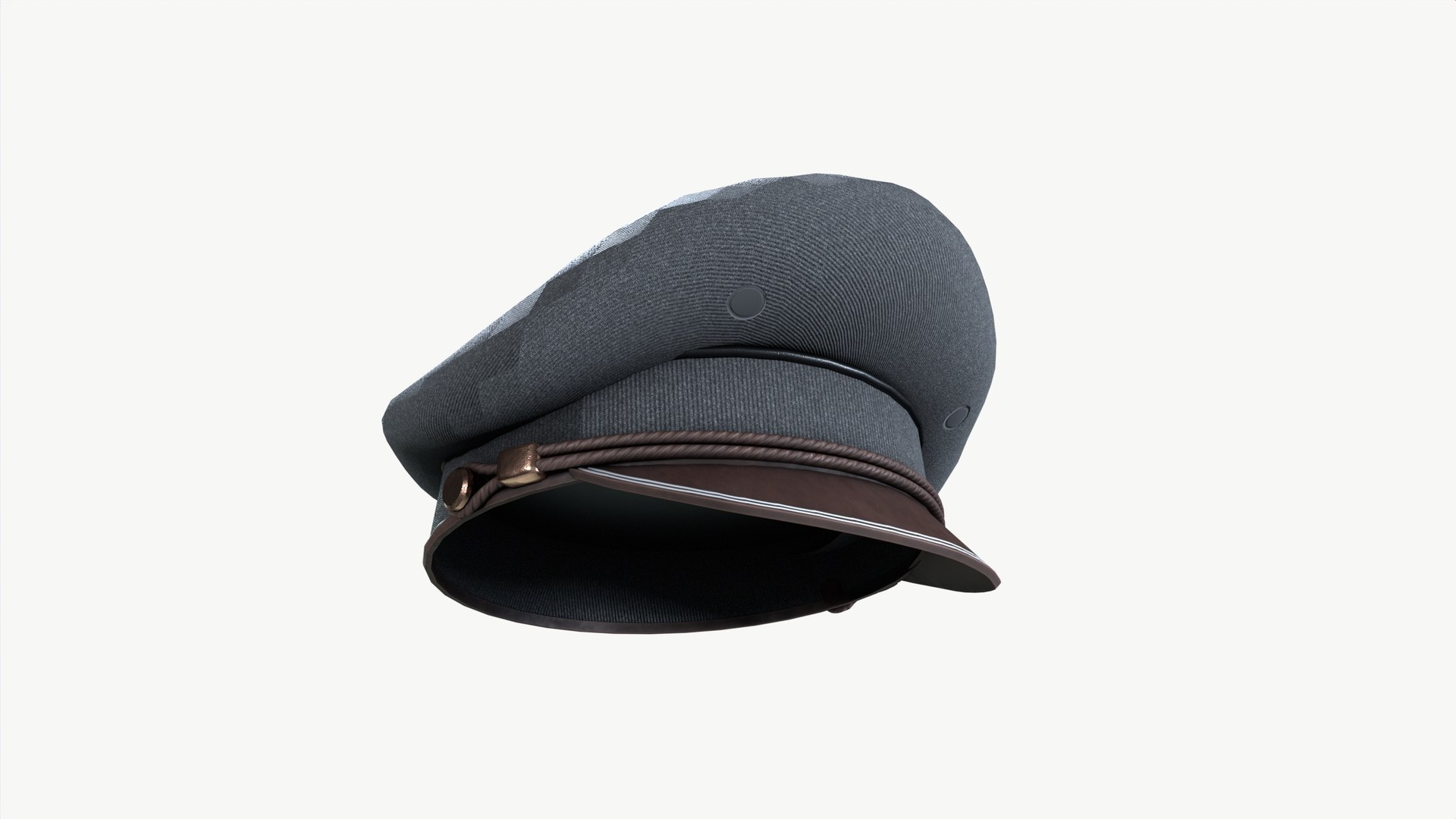 Officer Cap 3D Model - TurboSquid 2357852