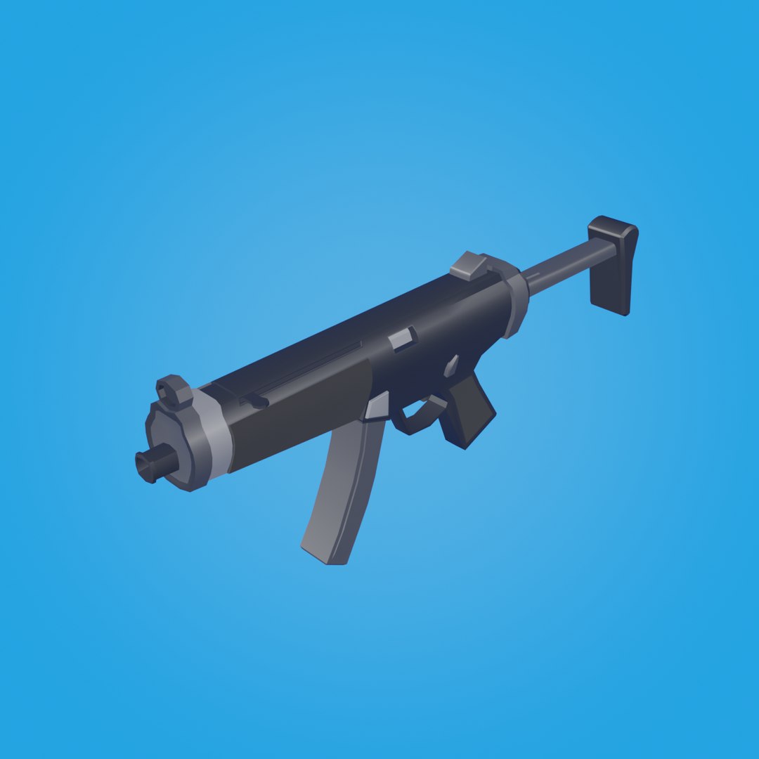 MP5 Weapon With Bullet 3D Model - TurboSquid 2008673