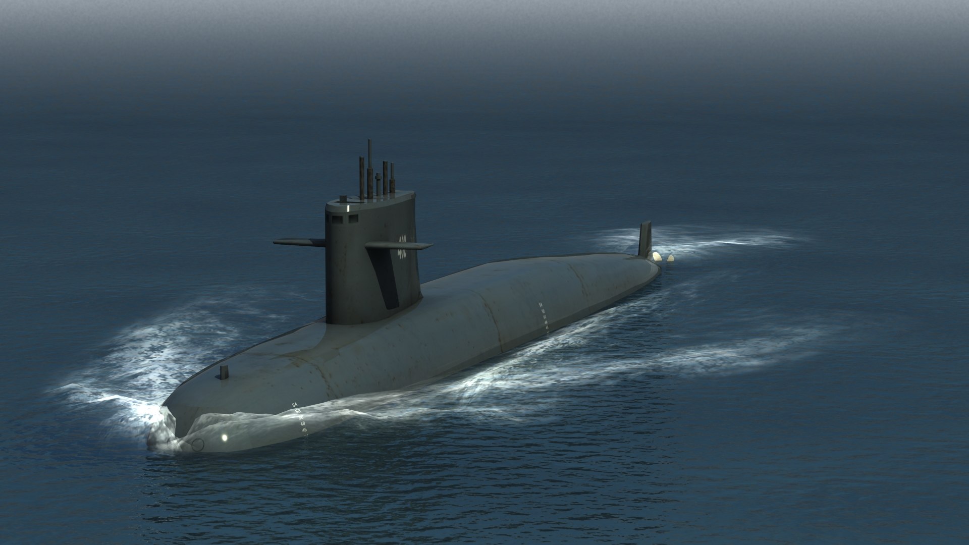 3D han type091 attack submarine - TurboSquid 1452075