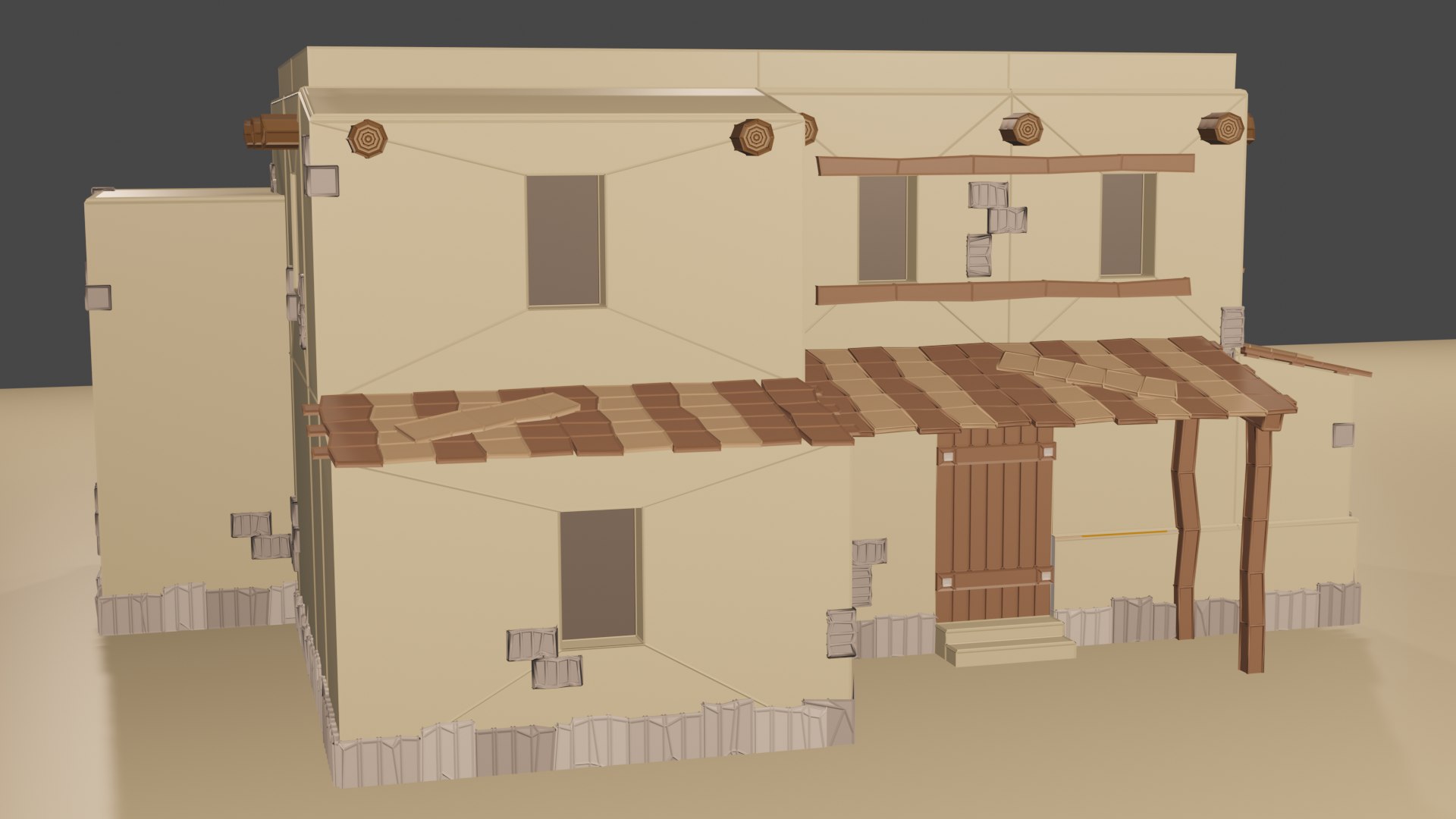 Desert House Pack 3D Model - TurboSquid 1598840