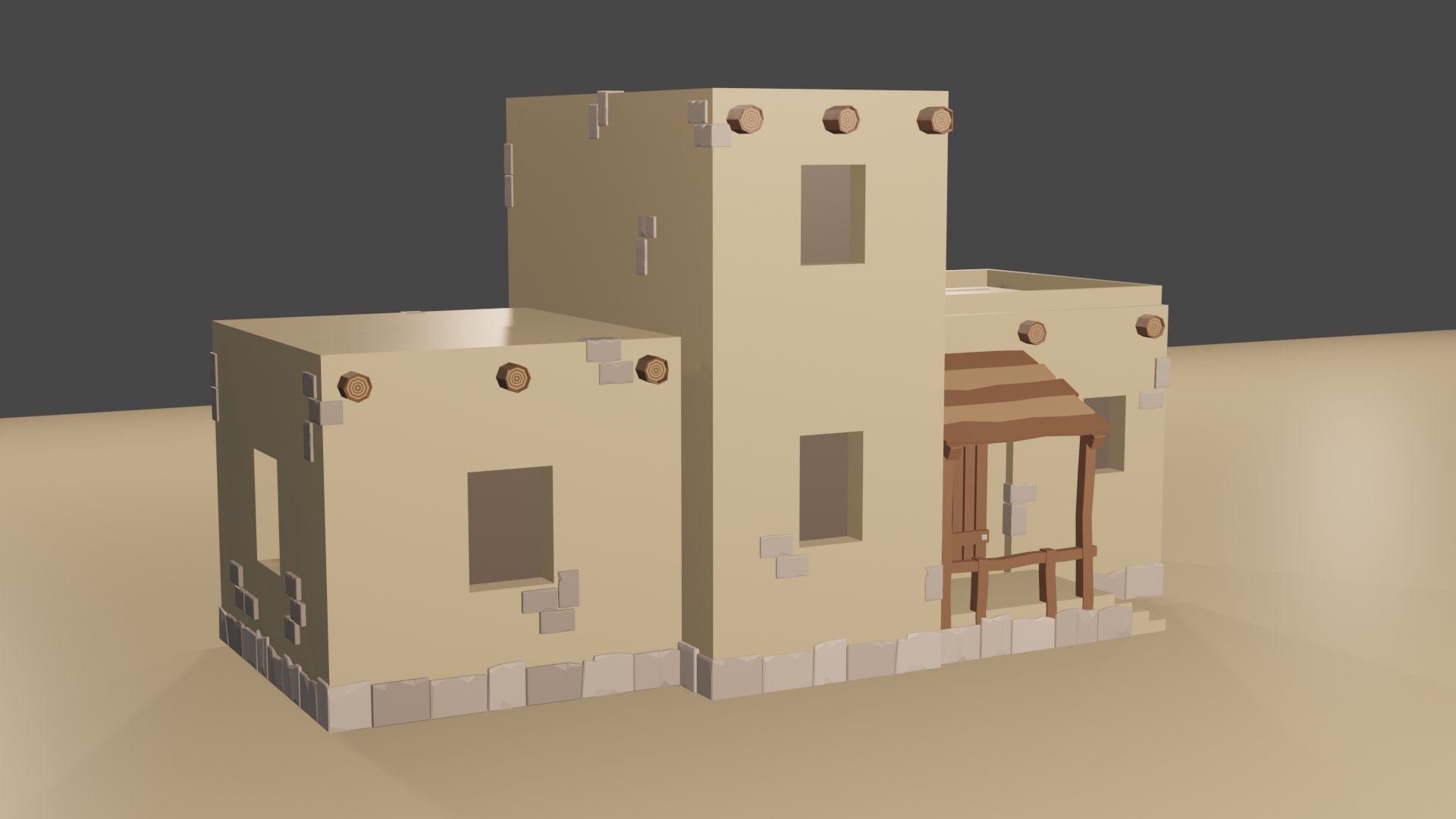 Desert House Pack 3D Model - TurboSquid 1598840