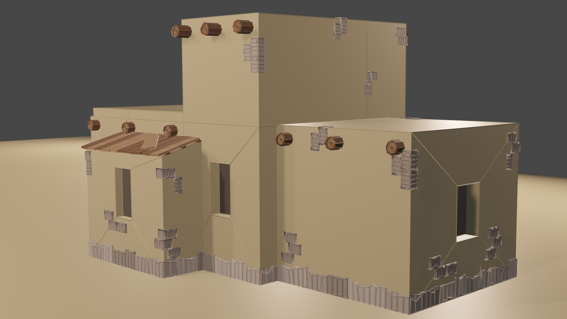 Desert House Pack 3D Model - TurboSquid 1598840