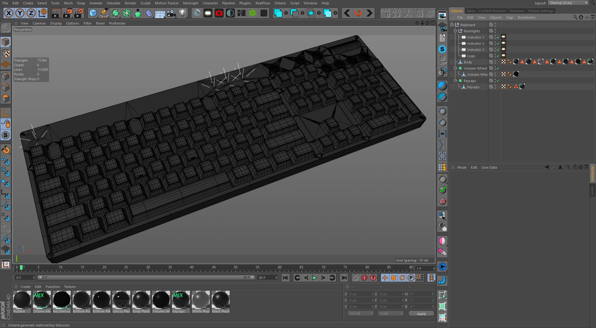 3D octane modeled logitech keyboard - TurboSquid 1362309