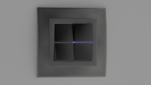 3d model nice light switch led