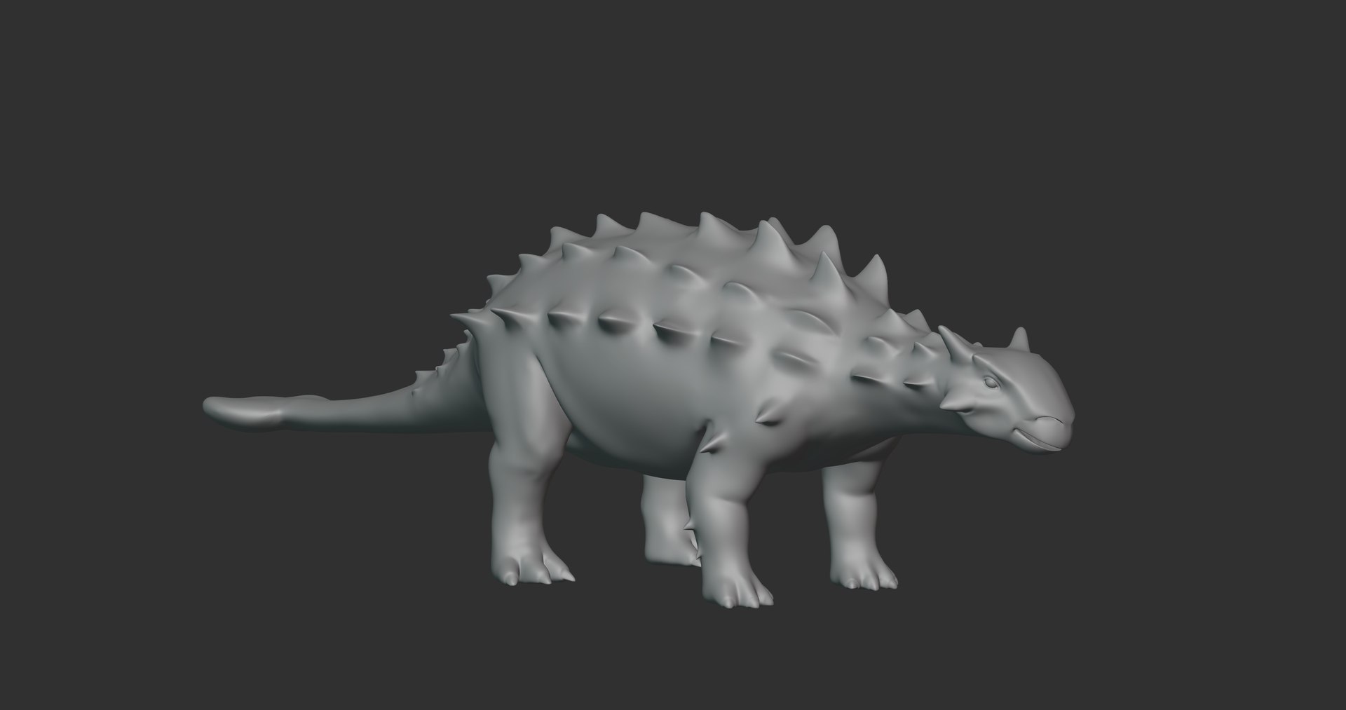 3D Saichania Basemesh Low Poly - TurboSquid 2107690