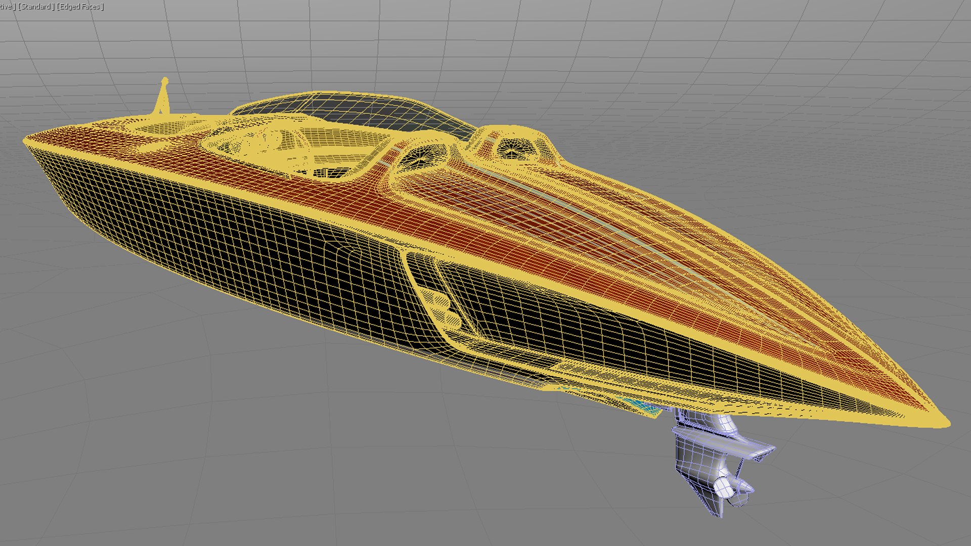 3D boat speedboat retro - TurboSquid 1675978