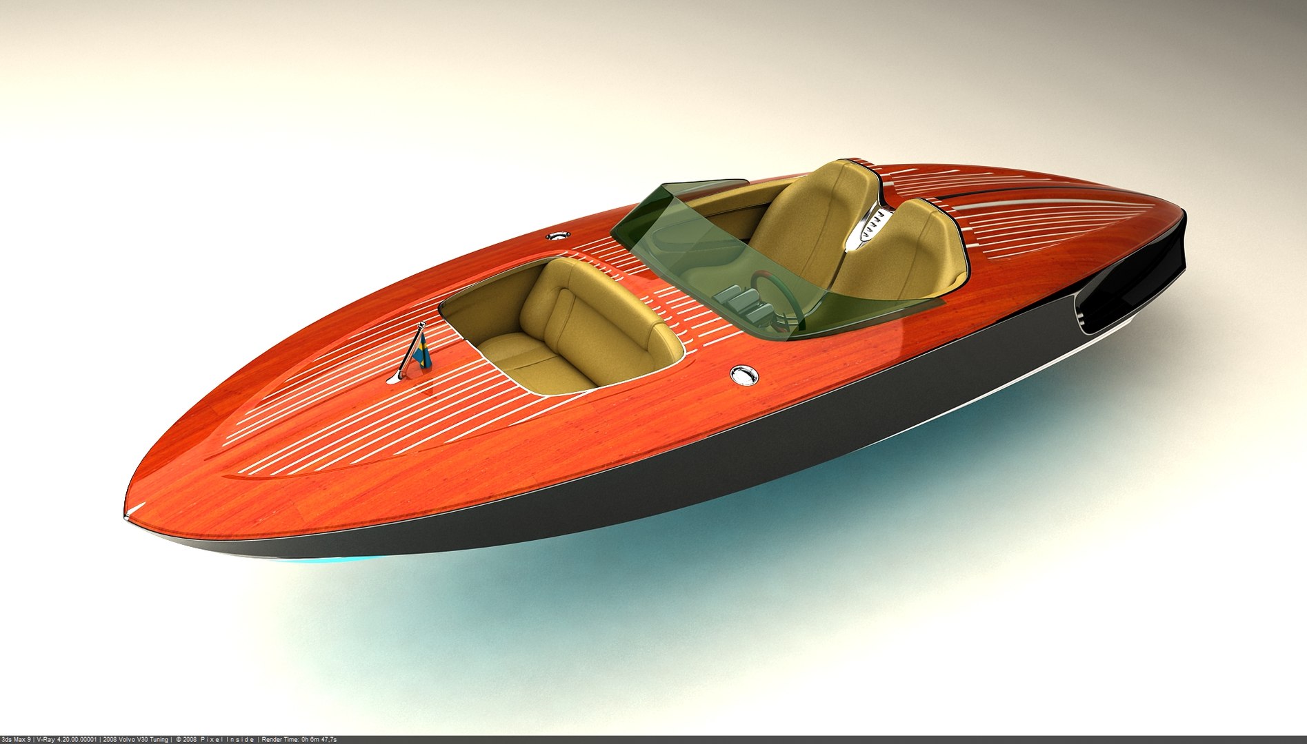 3D boat speedboat retro - TurboSquid 1675978