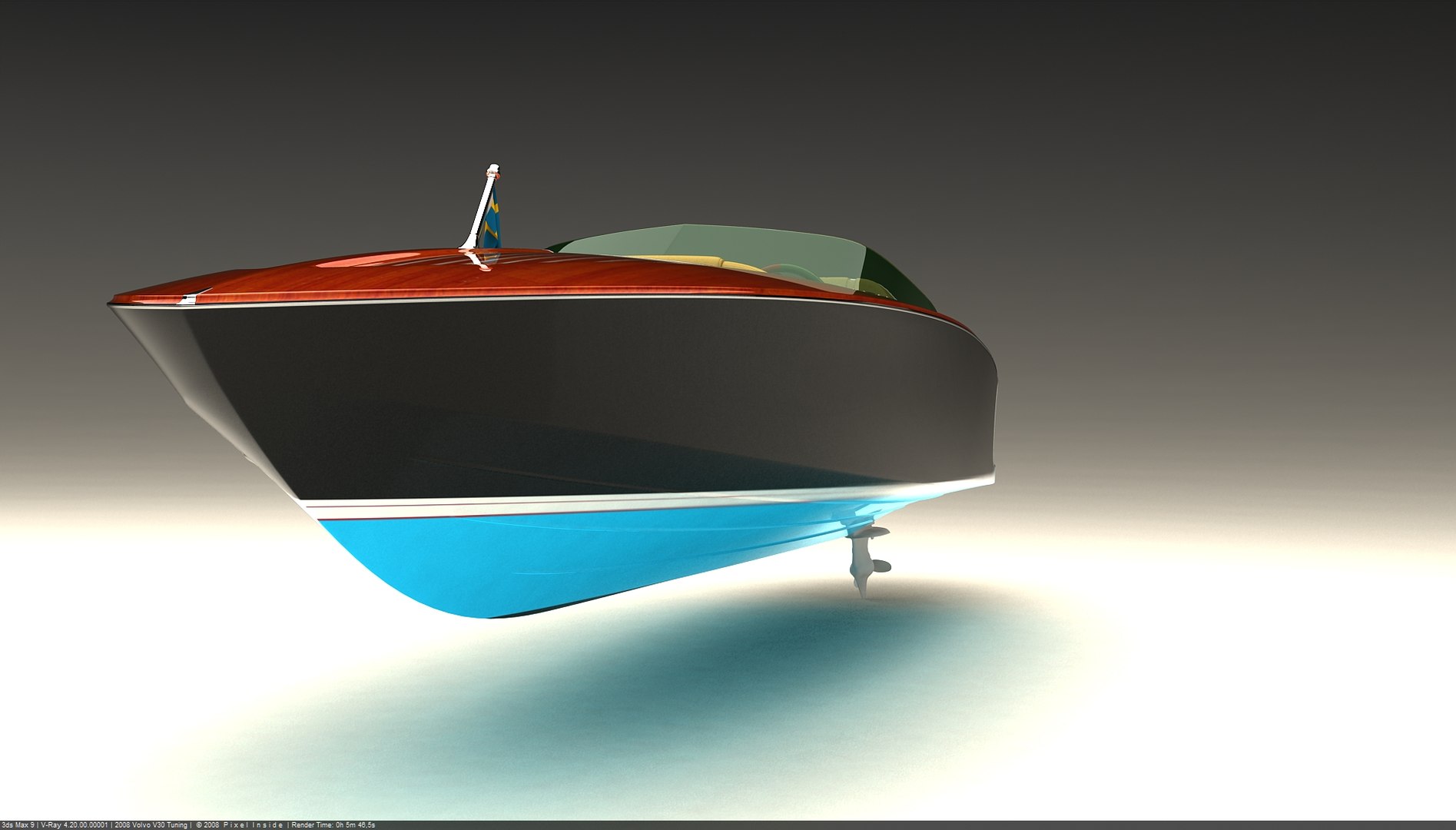 3D boat speedboat retro - TurboSquid 1675978