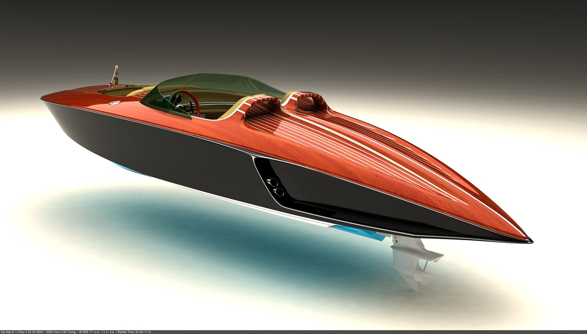 3D boat speedboat retro - TurboSquid 1675978