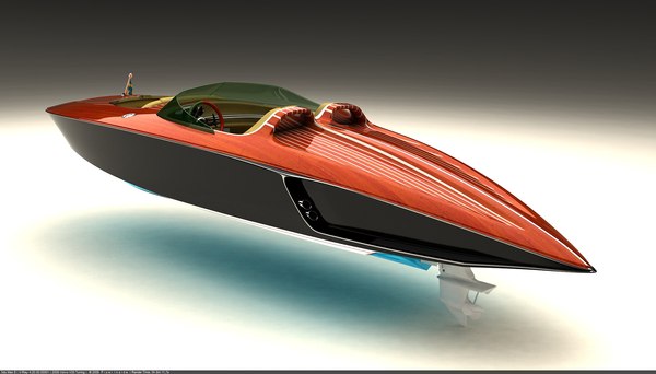 3D boat speedboat retro - TurboSquid 1675978