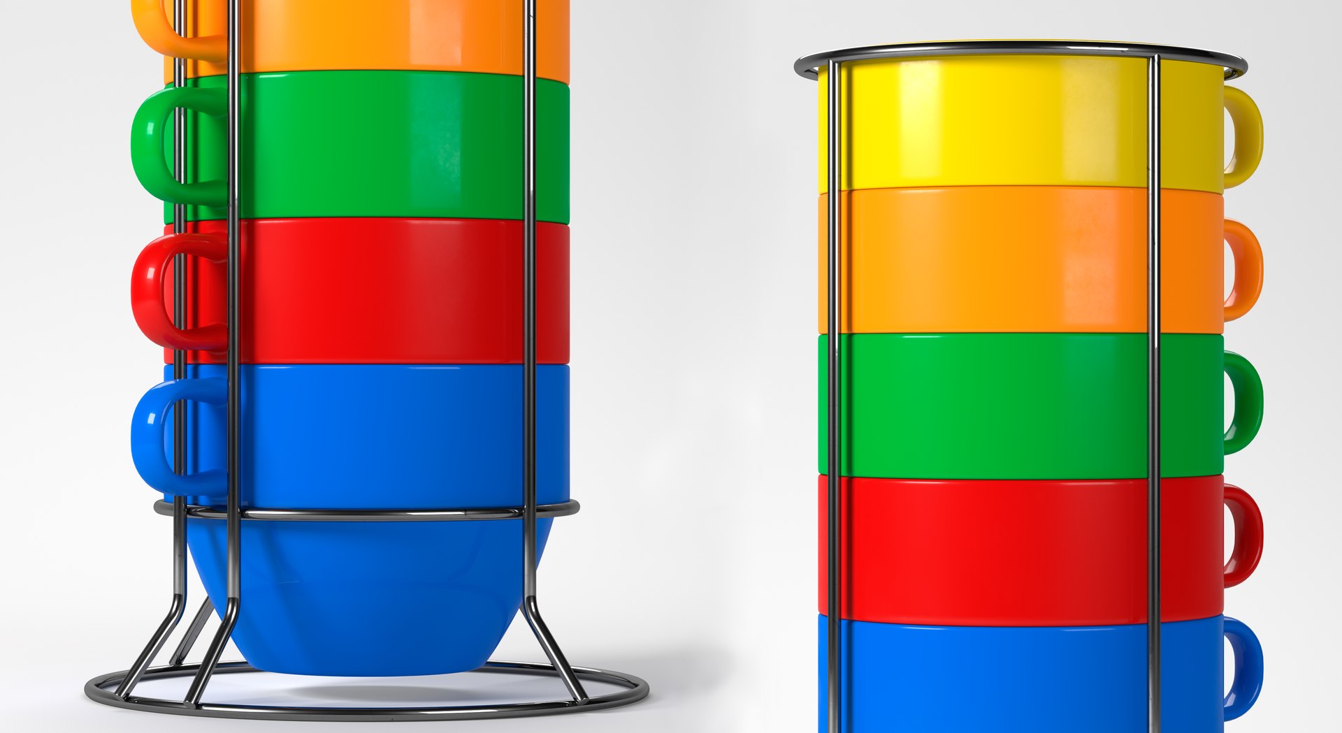 3D Set Of Cups Model - TurboSquid 2139206