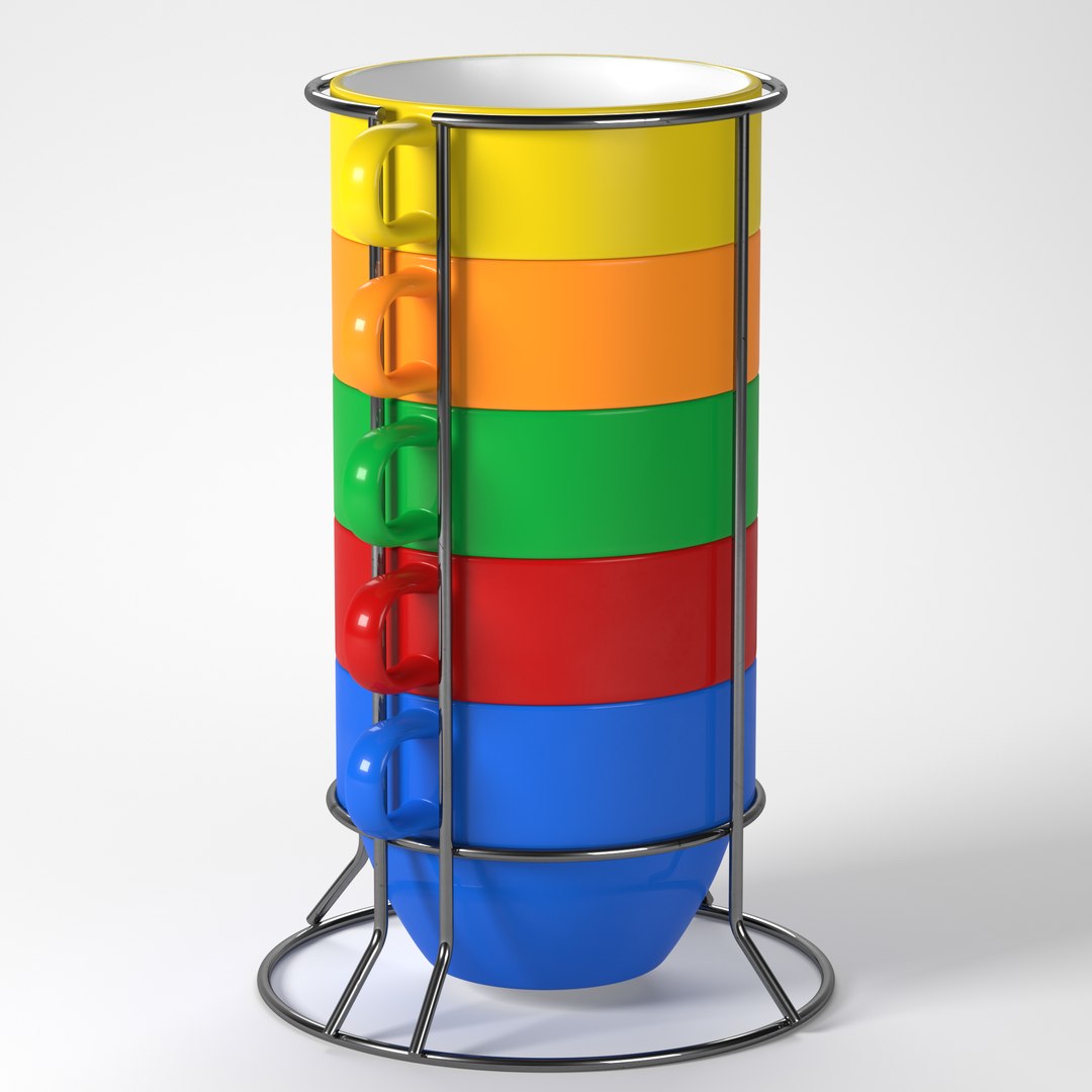 3D Set Of Cups Model - TurboSquid 2139206