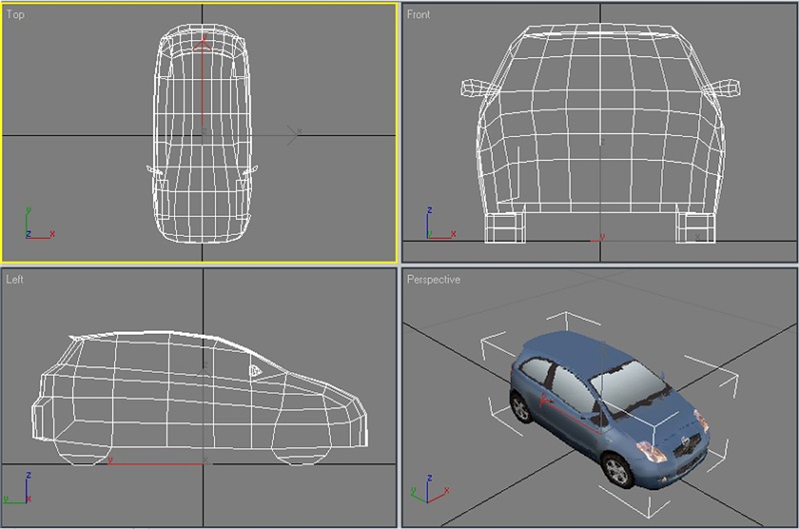 Toyota Yaris Car 3d Model