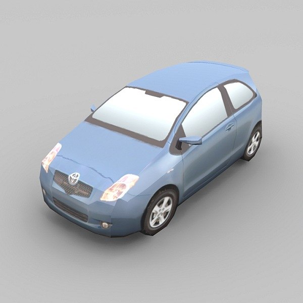 toyota yaris car 3d model