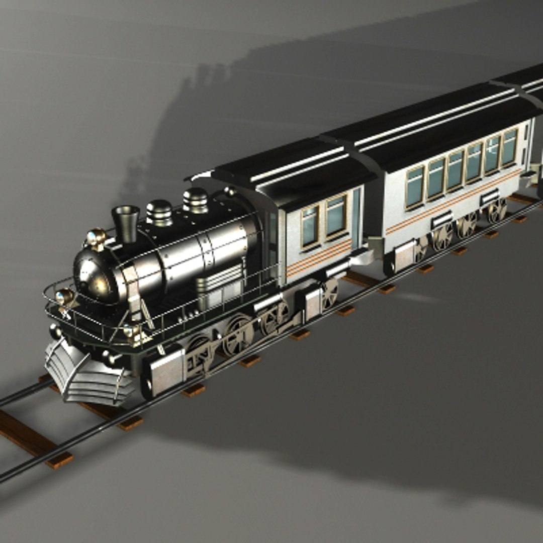 Locomotive Engine 3d Model