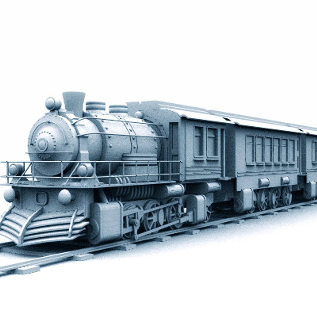 Locomotive Engine 3d Model