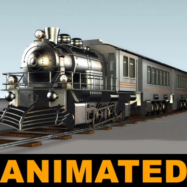 locomotive engine 3d model