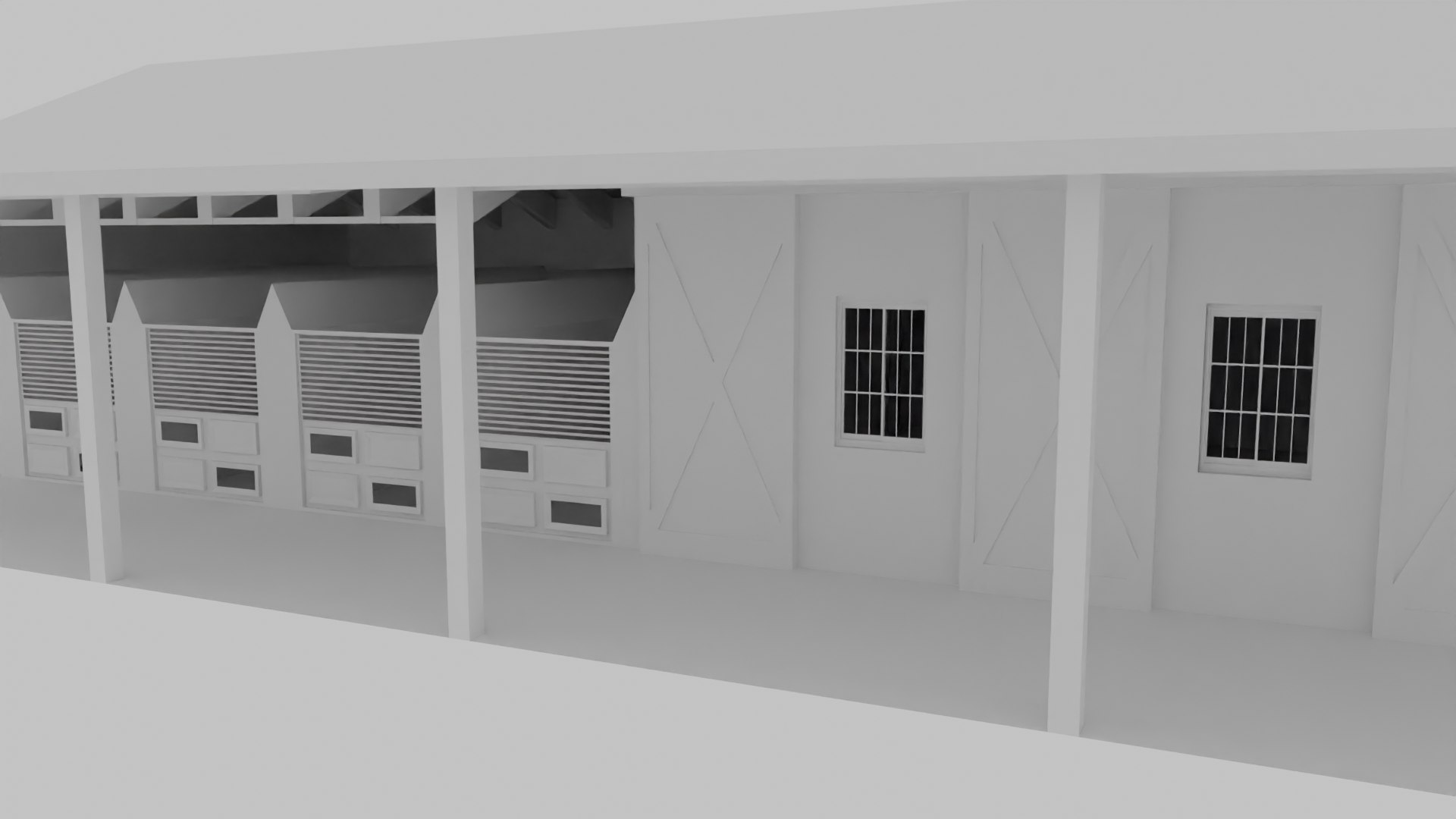 Horse Stable 3D Model - TurboSquid 2159178