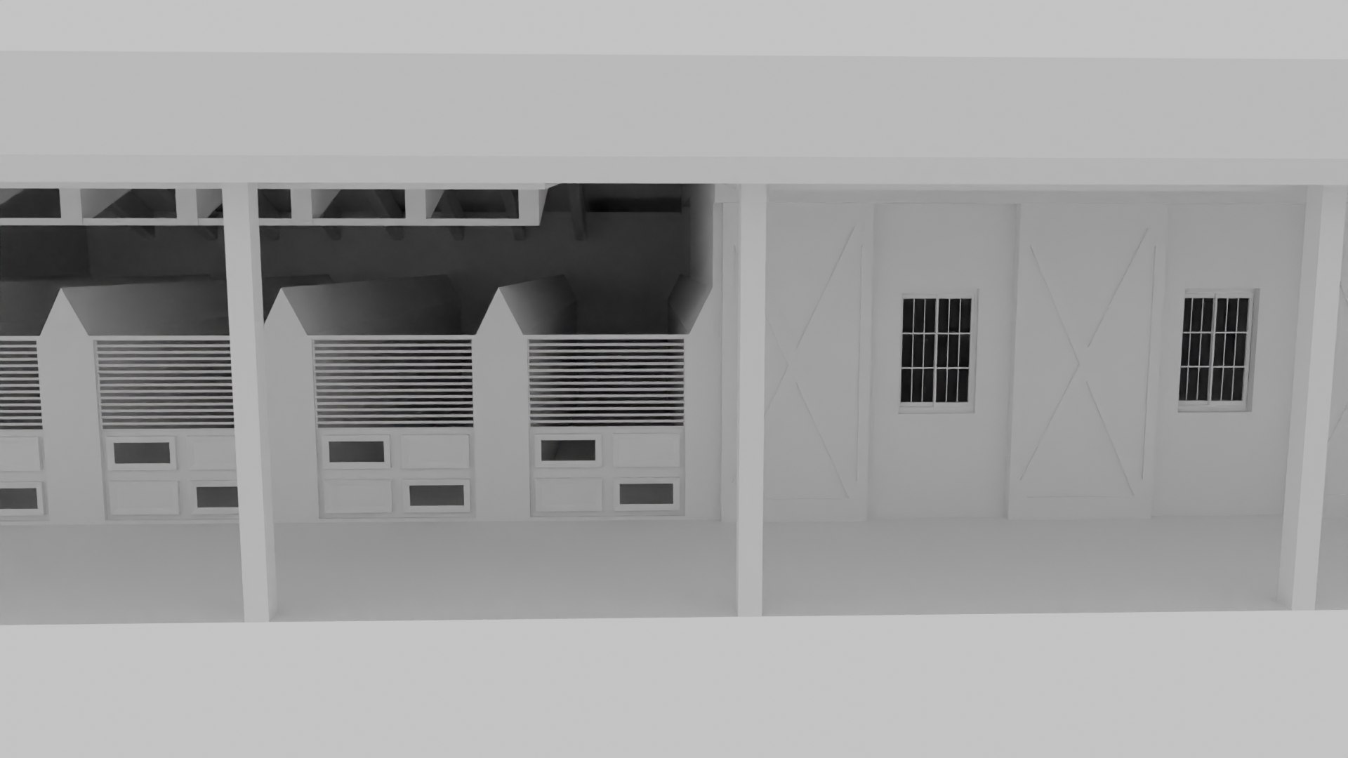 Horse Stable 3D Model - TurboSquid 2159178