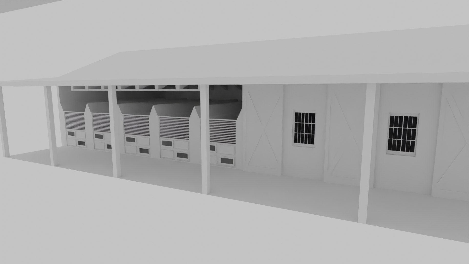Horse Stable 3D Model - TurboSquid 2159178