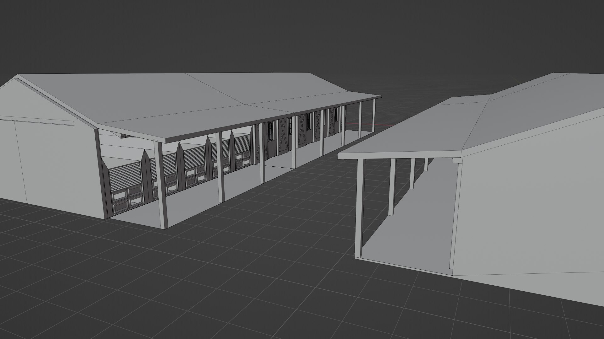 Horse Stable 3D Model - TurboSquid 2159178