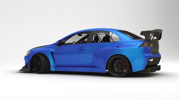 mitsubishi lancer evolution x obj