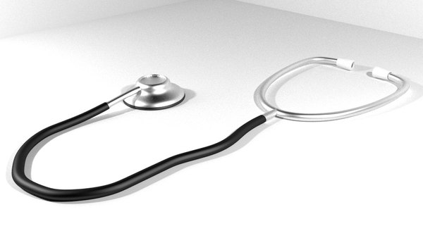3d medical equipment stethoscope model