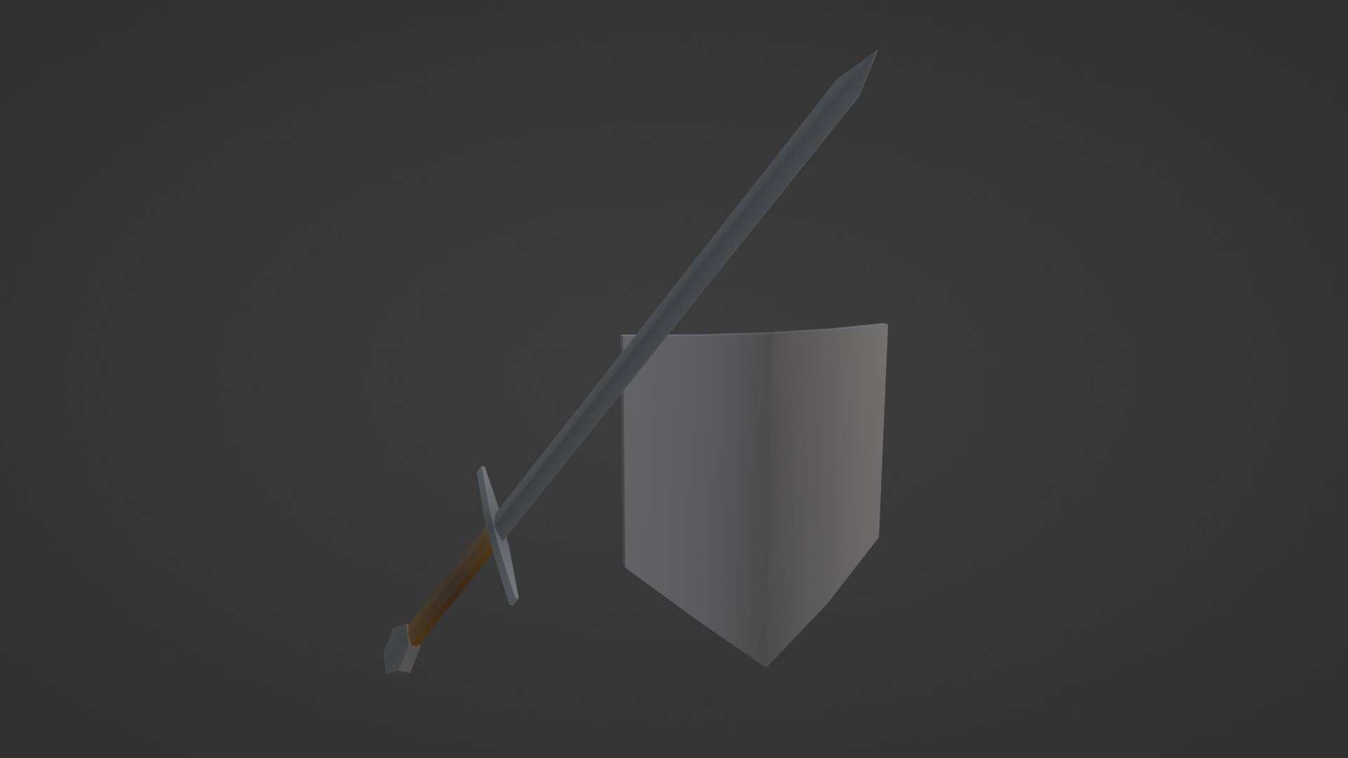 Free Low Poly Sword And Shield 3D Model - TurboSquid 2289754