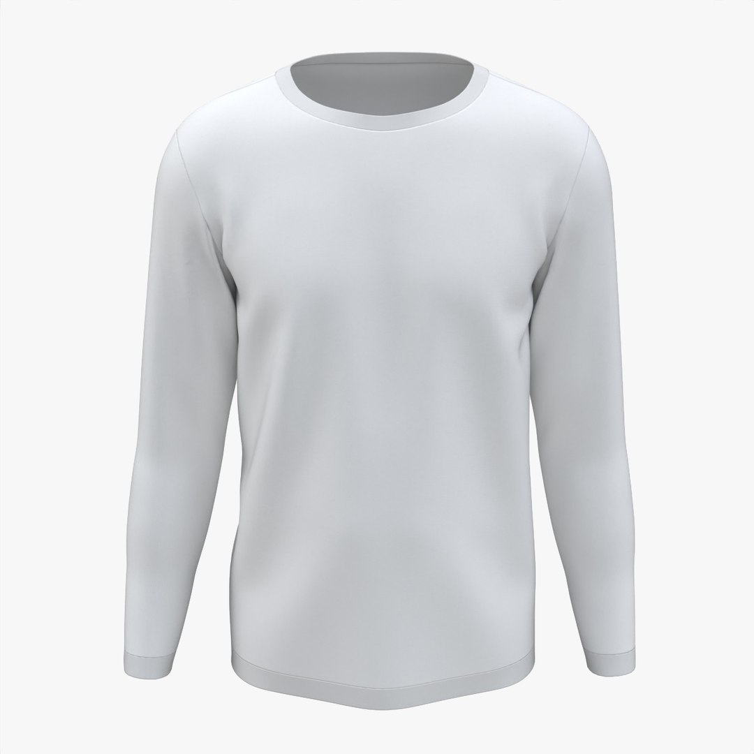 3D Sweatshirt for Men Mockup 01 White - TurboSquid 2043746
