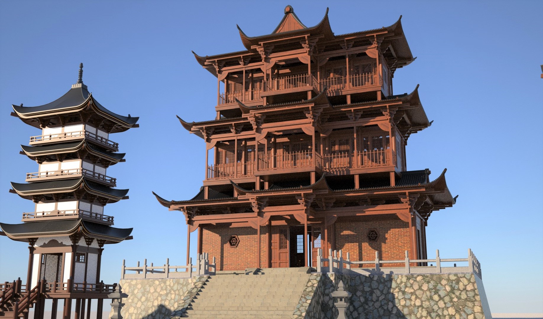 3D Set Chinese Model - TurboSquid 1296603