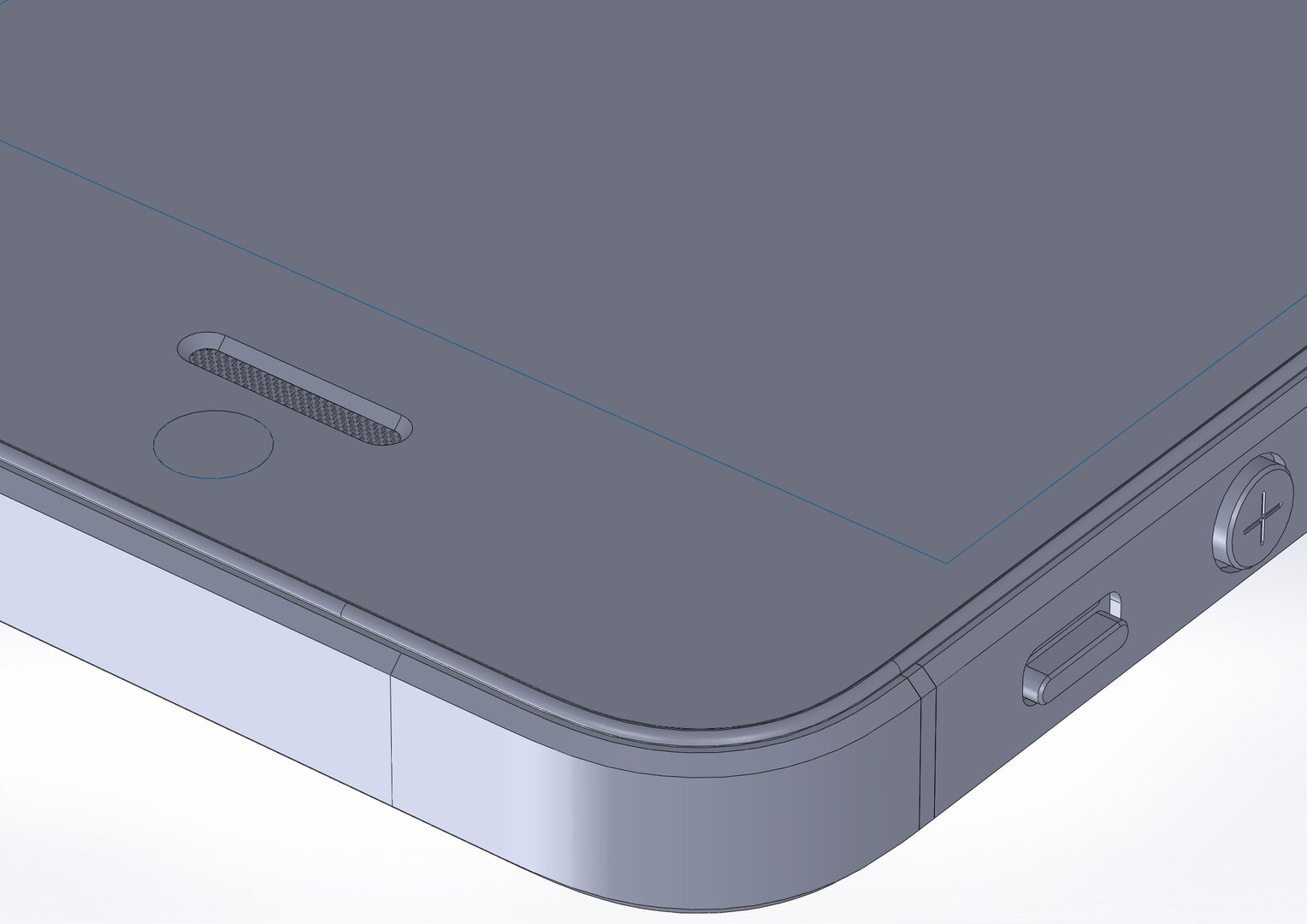 Phone 5 Actual Size 3d Dwg