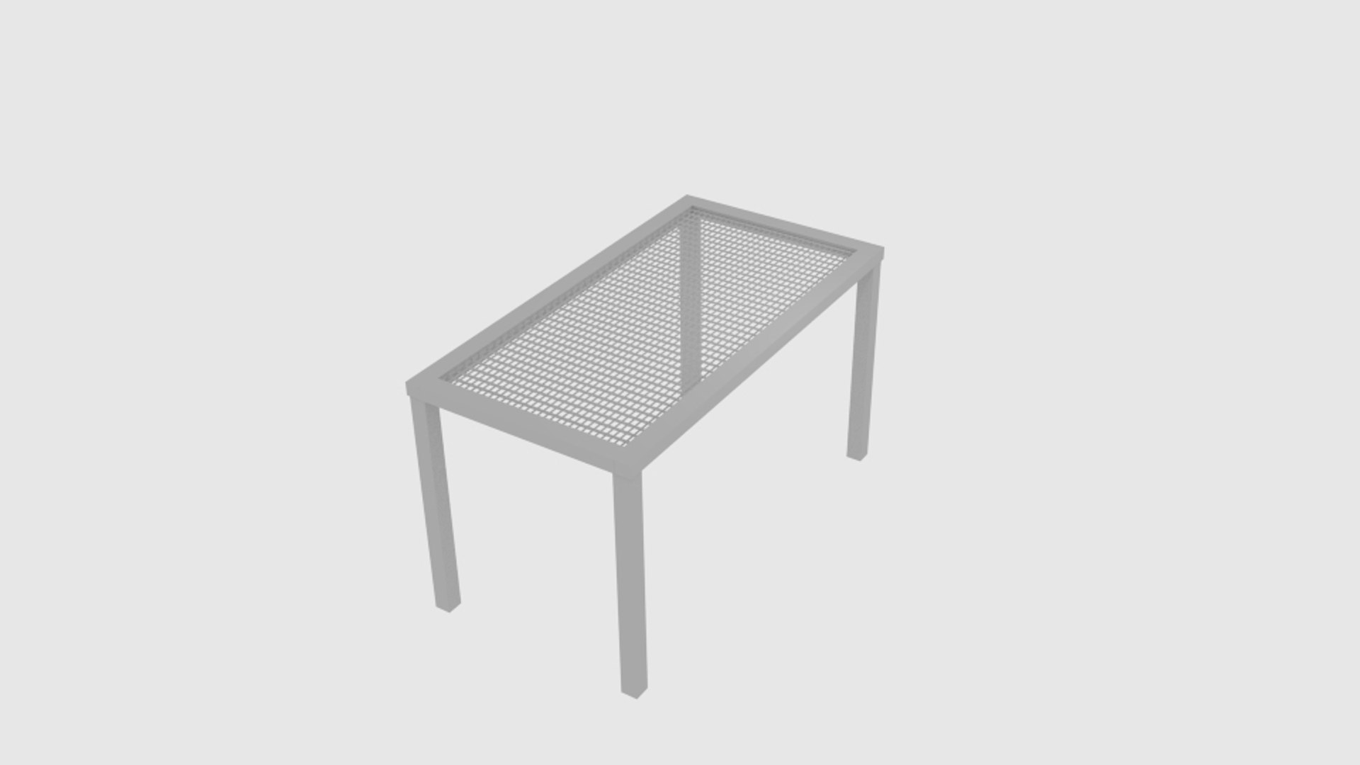 3D Model Wireframe Table - TurboSquid 1229971
