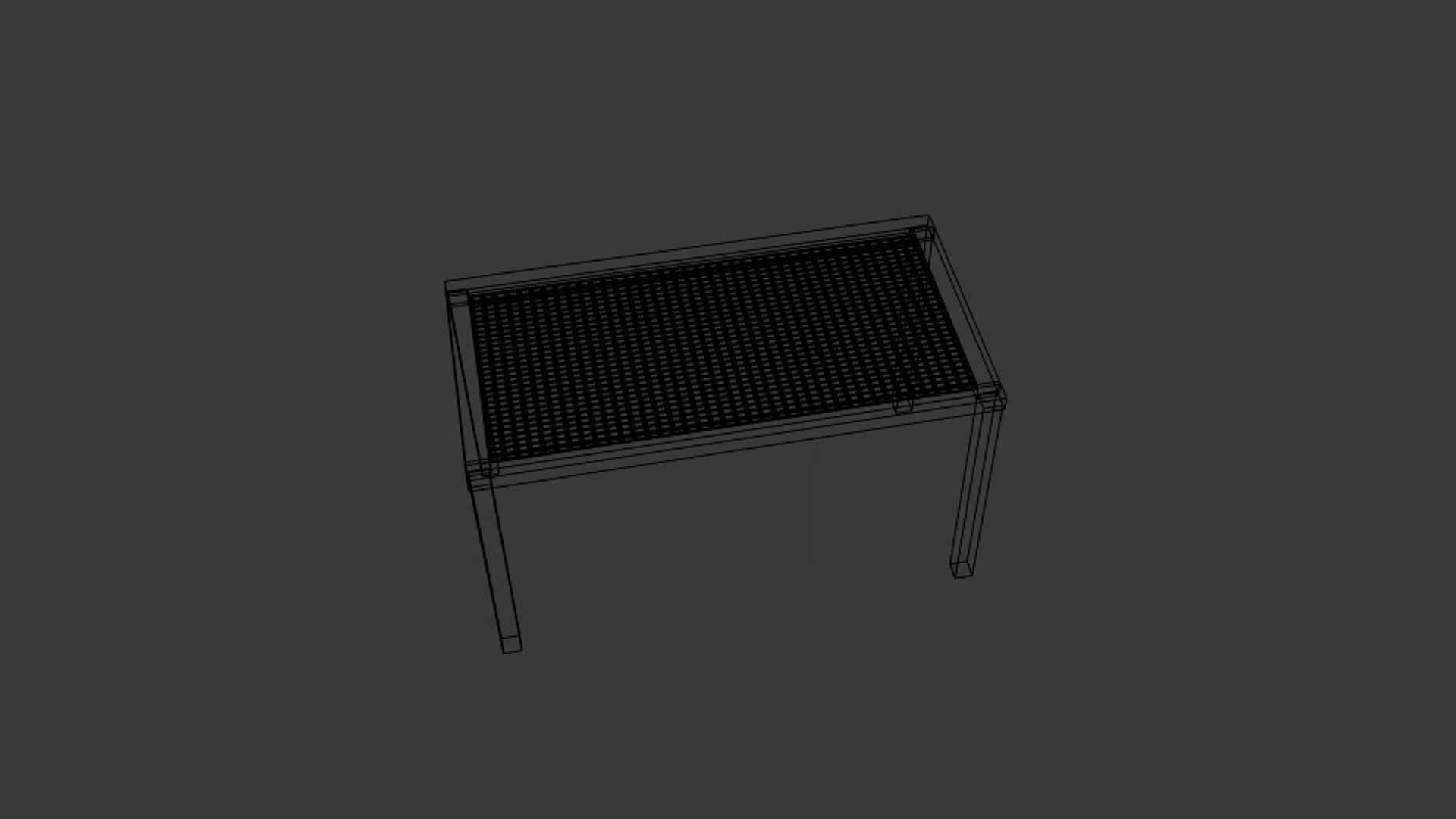 3D Model Wireframe Table - TurboSquid 1229971