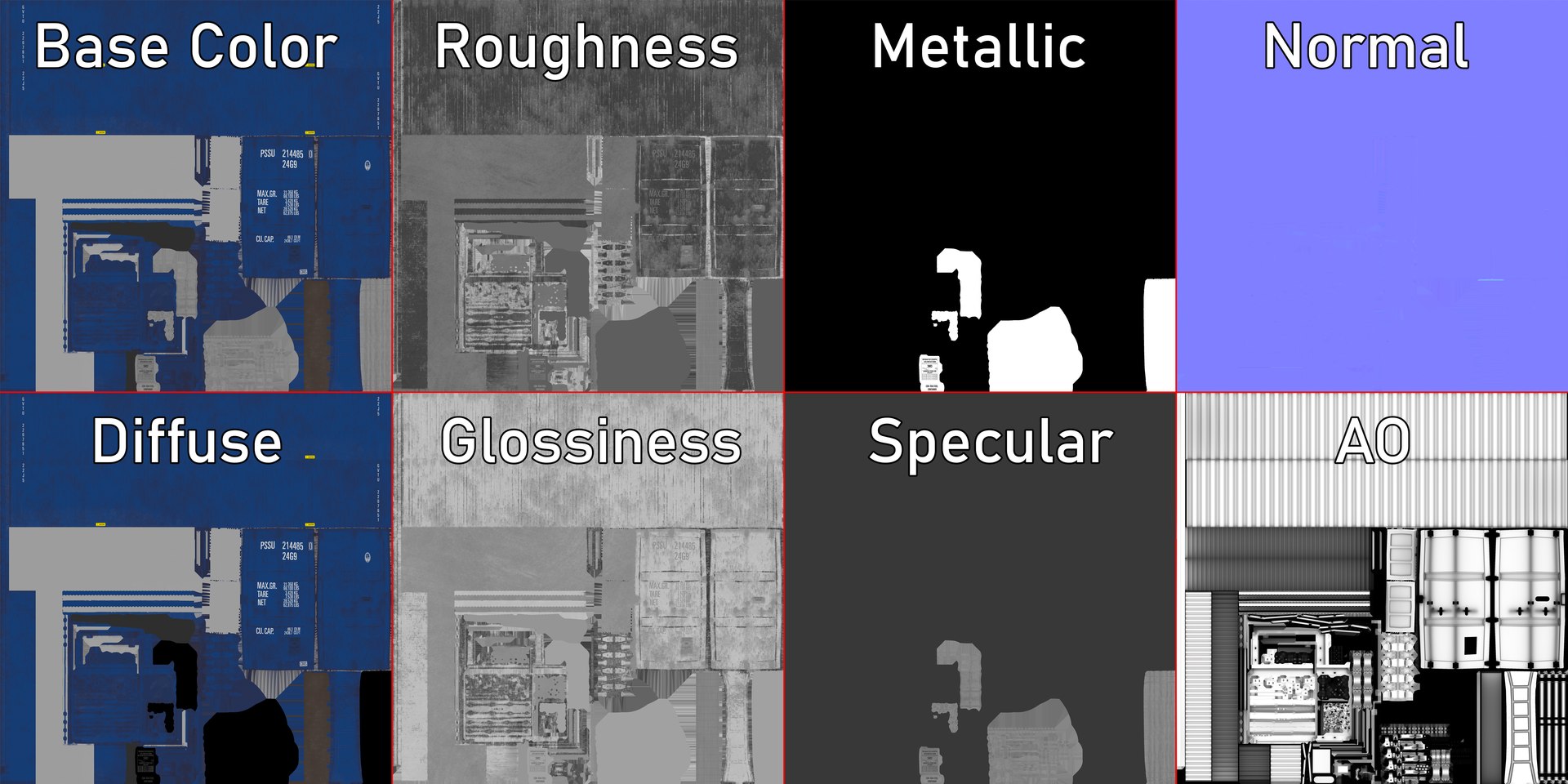 3D Shipping Cargo Container PBR - TurboSquid 2326969