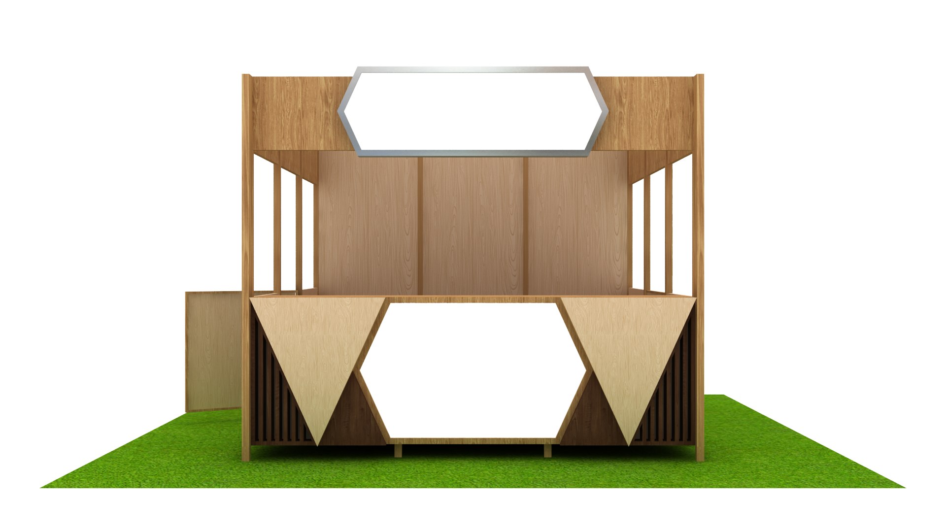 Food Stall Wood Construction Model - TurboSquid 2037002