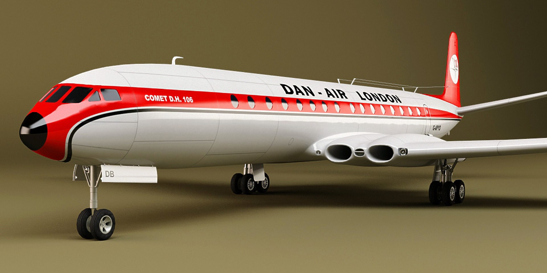 Havilland Comet 3d Model
