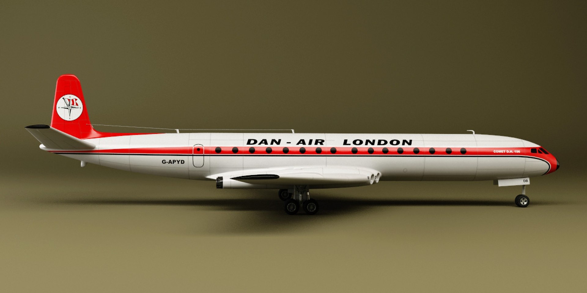 Havilland Comet 3d Model
