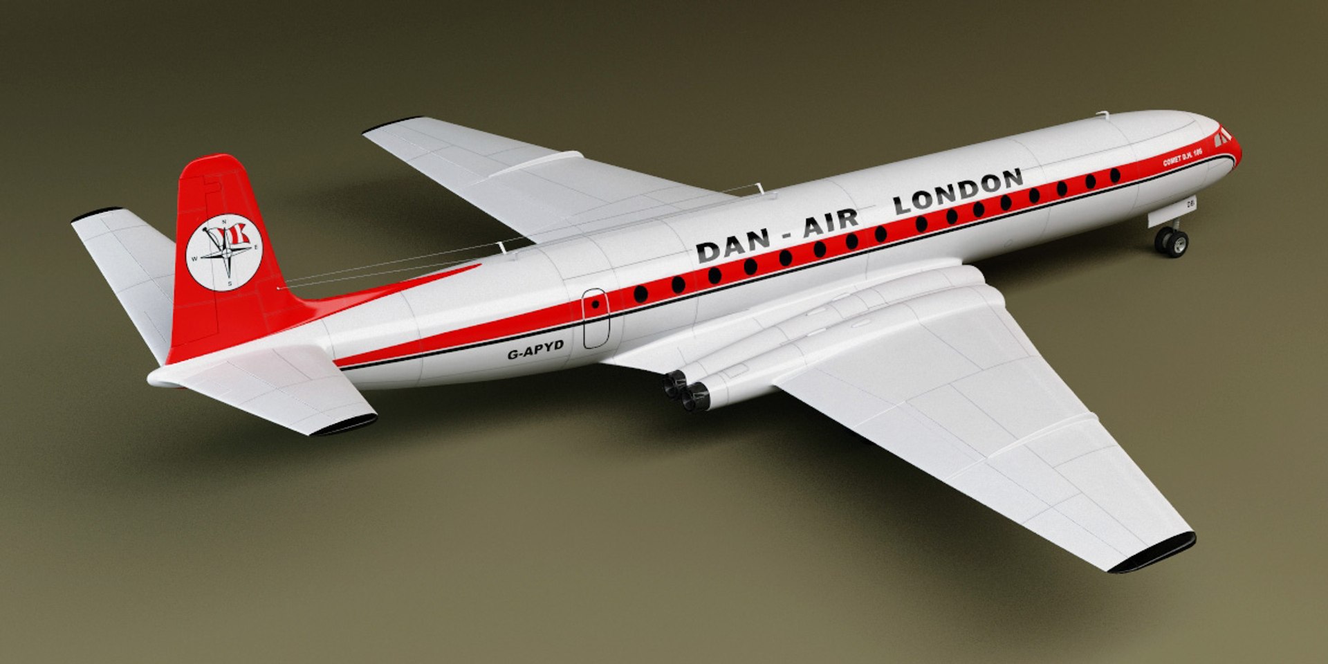Havilland Comet 3d Model