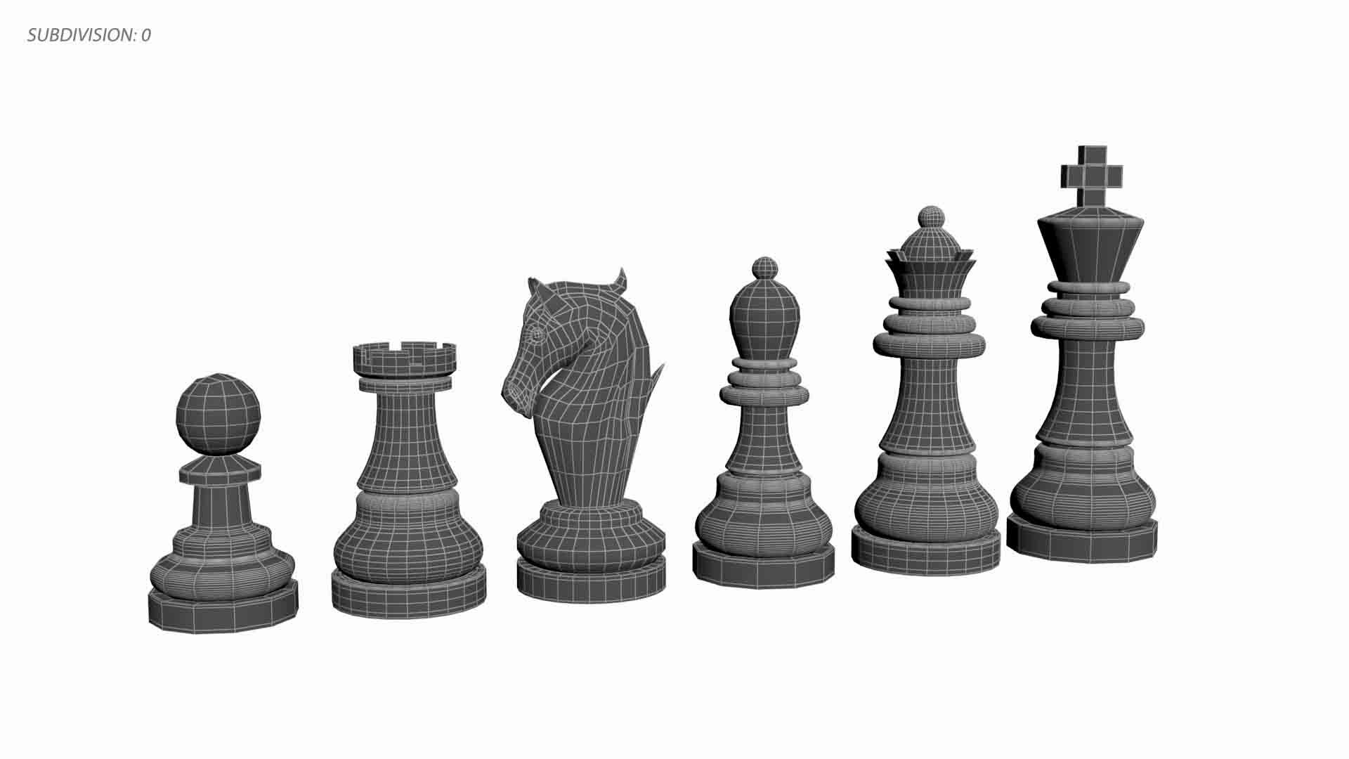 3D Chess Pawns Collection - TurboSquid 1914415