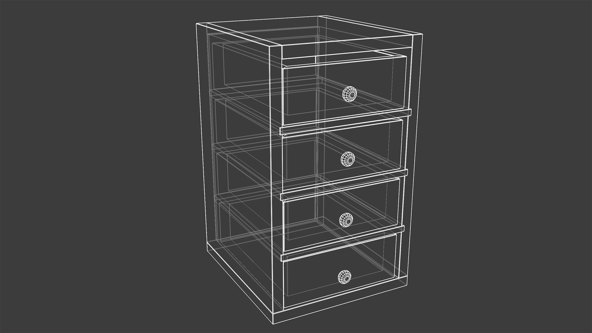 3D Wooden Drawers model - TurboSquid 1751848