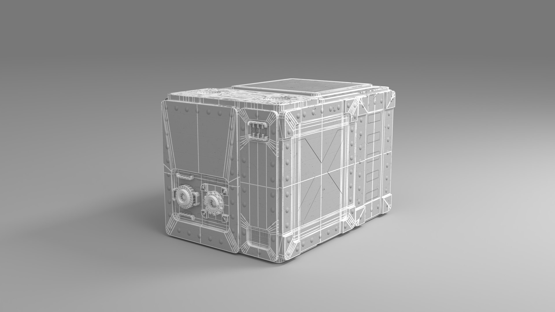 3D Sci-Fi Metal Box - TurboSquid 2306913