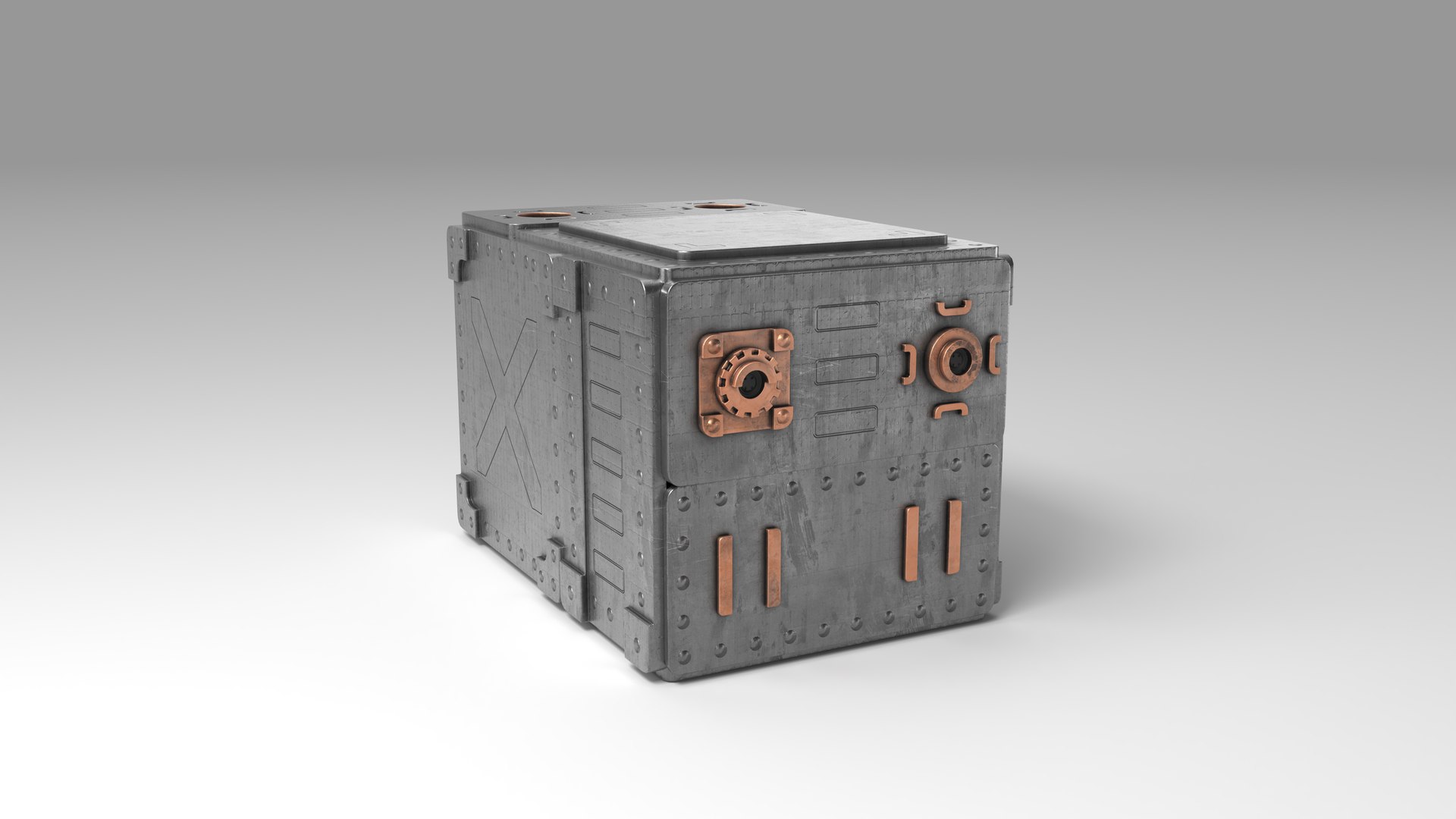 3D Sci-Fi Metal Box - TurboSquid 2306913