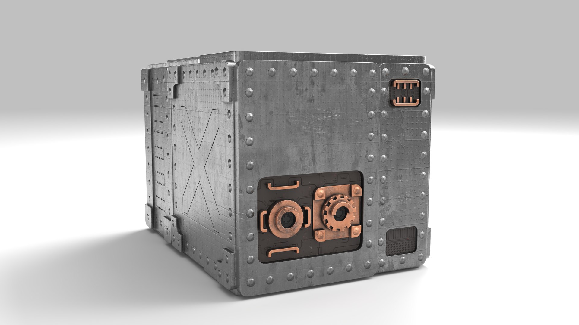 3D Sci-Fi Metal Box - TurboSquid 2306913