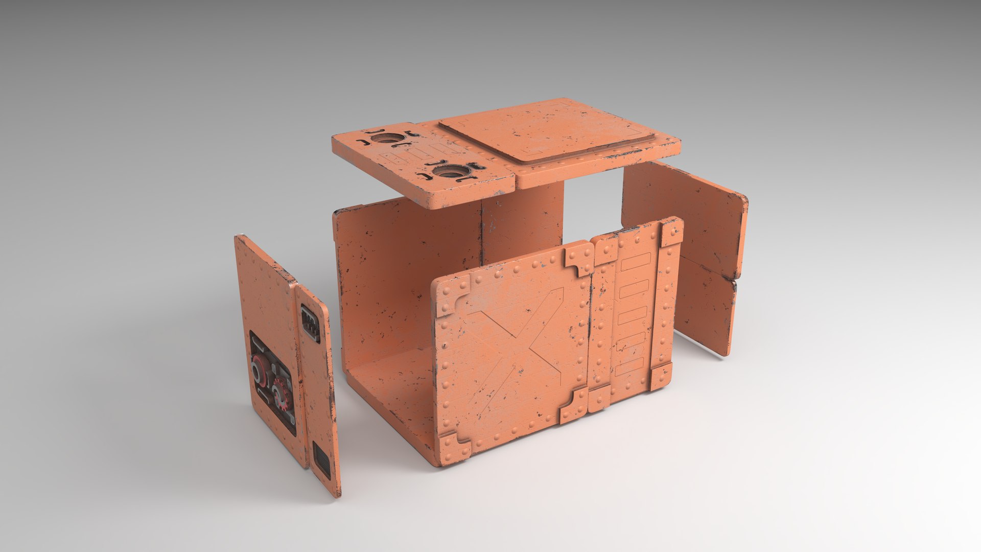 3D Sci-Fi Metal Box - TurboSquid 2306913